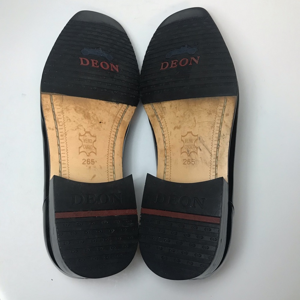 Deon Black Leather Formal Dress Loafer- Size 8.5 - Gem